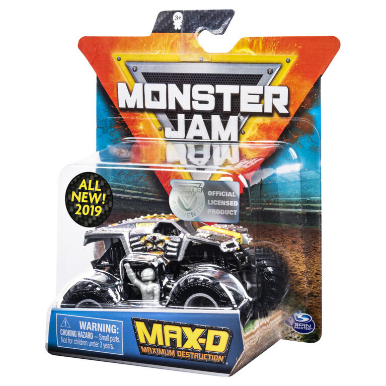 Monster Jam, Official Max D Monster Truck, Die-Cast Vehicle, Legacy ...