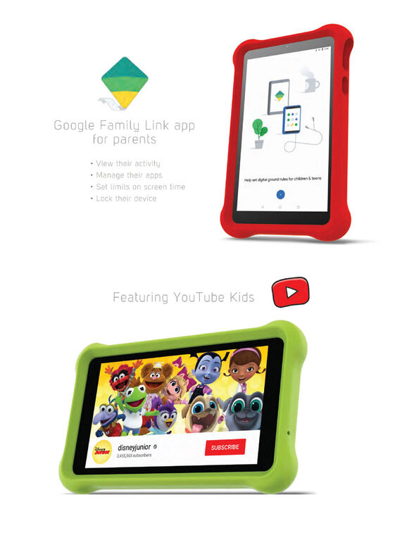 Disney airBook 7" Tablet Tablet Bundle Propulsé par Android - Bleu ...