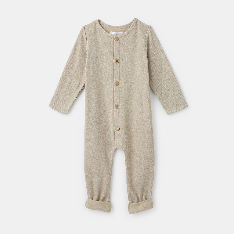 long sleeved ribbed romper | Babies R Us Canada