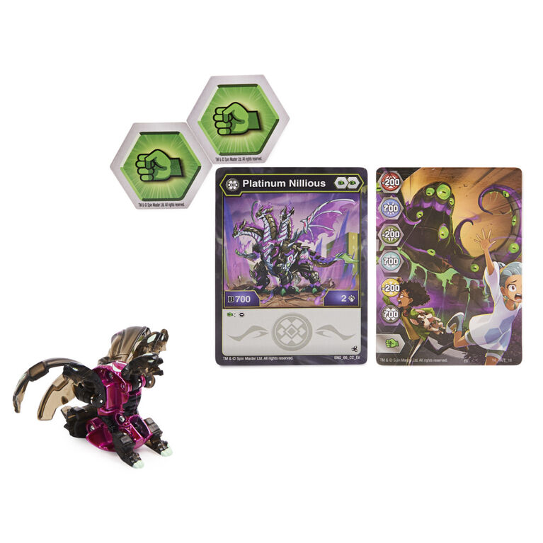 Bakugan Evolutions, Nillious (Black), Platinum Series True Metal ...