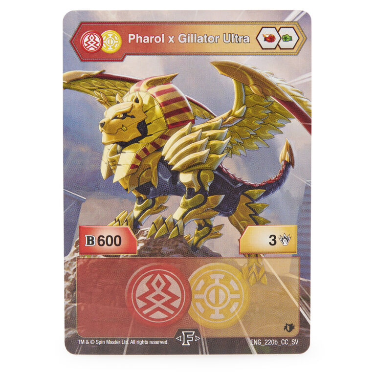 Bakugan Ultra, Fused Pharol x Gillator, 3-inch Tall Armored Alliance ...