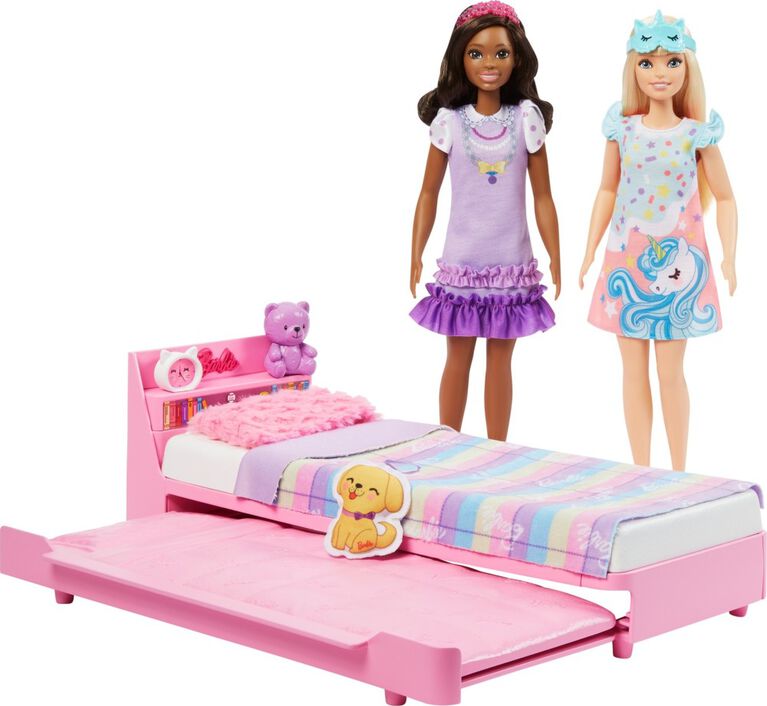 Barbie Furniture for Preschoolers, My First Barbie Bedtime Playset ...