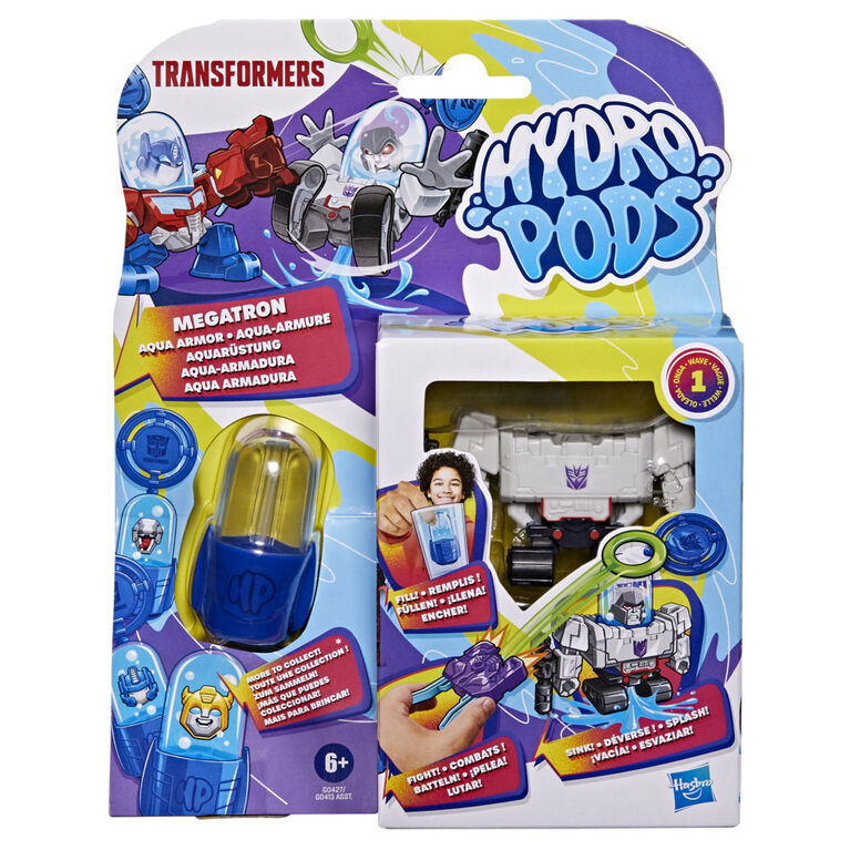 Hydro Pods Transformers Megatron Aqua Armor, Mech Suit Battle Toy ...