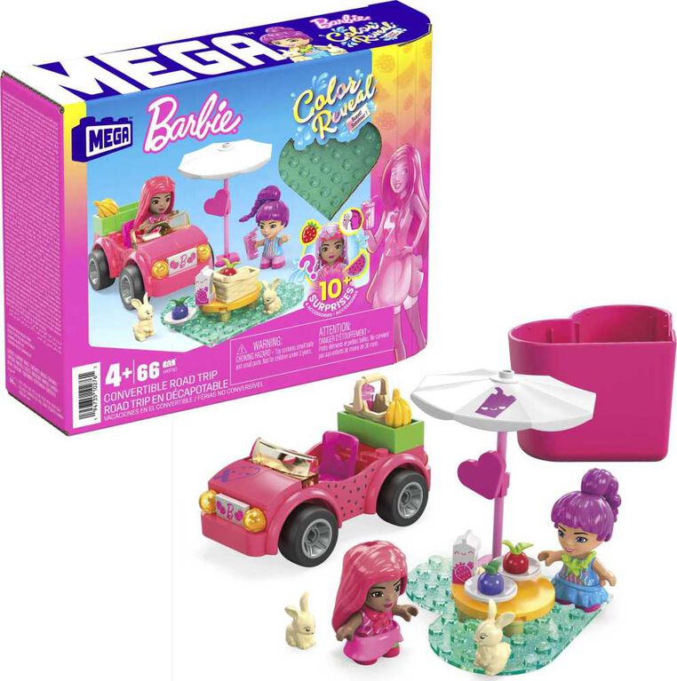 Mega Barbie Color Reveal Convertible Road Trip | Toys R Us Canada