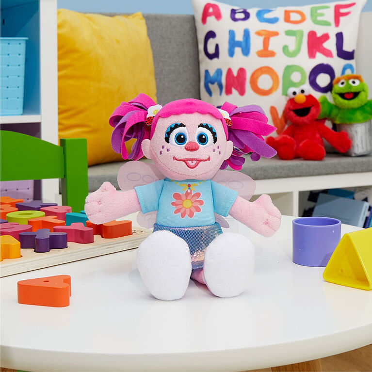 Sesame Street Friends 8-inch Abby Cadabby Sustainable Plush Stuffed Toy ...