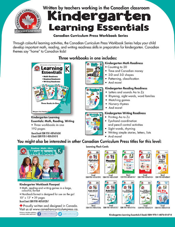 Canadian Curriculum - Learning Essentials K - English Edition | Toys R ...