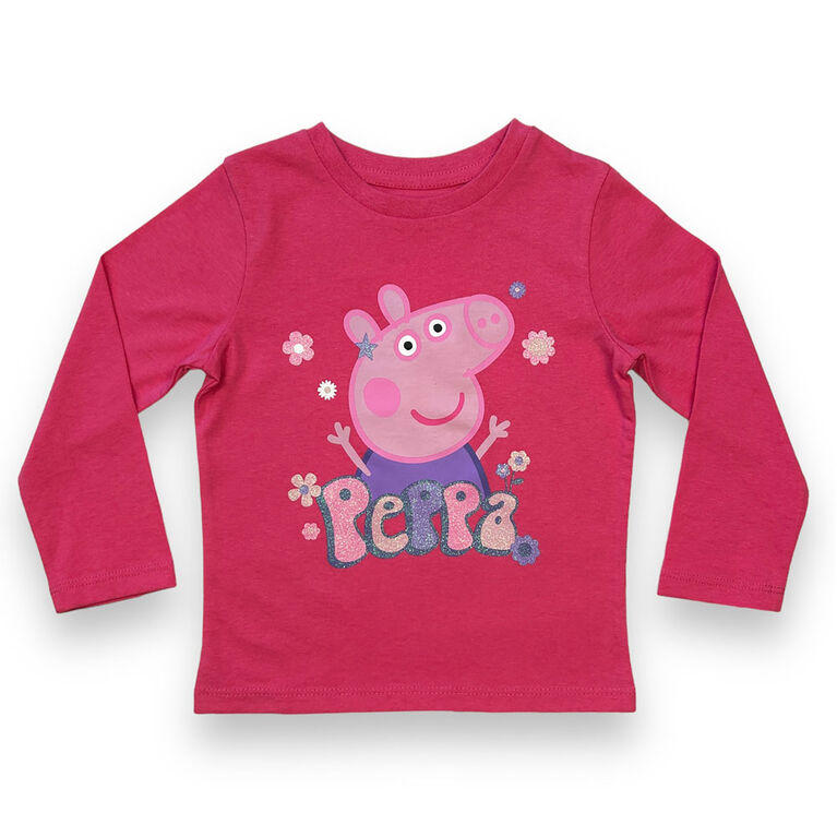 Peppa Pig Long Sleeve Tee - Pink - 4T | Toys R Us Canada