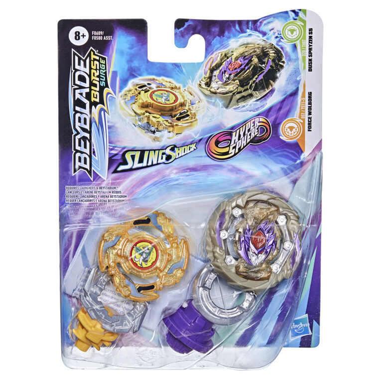 Beyblade Burst Surge Dual Collection Pack Hypersphere Dusk Spryzen S5 ...