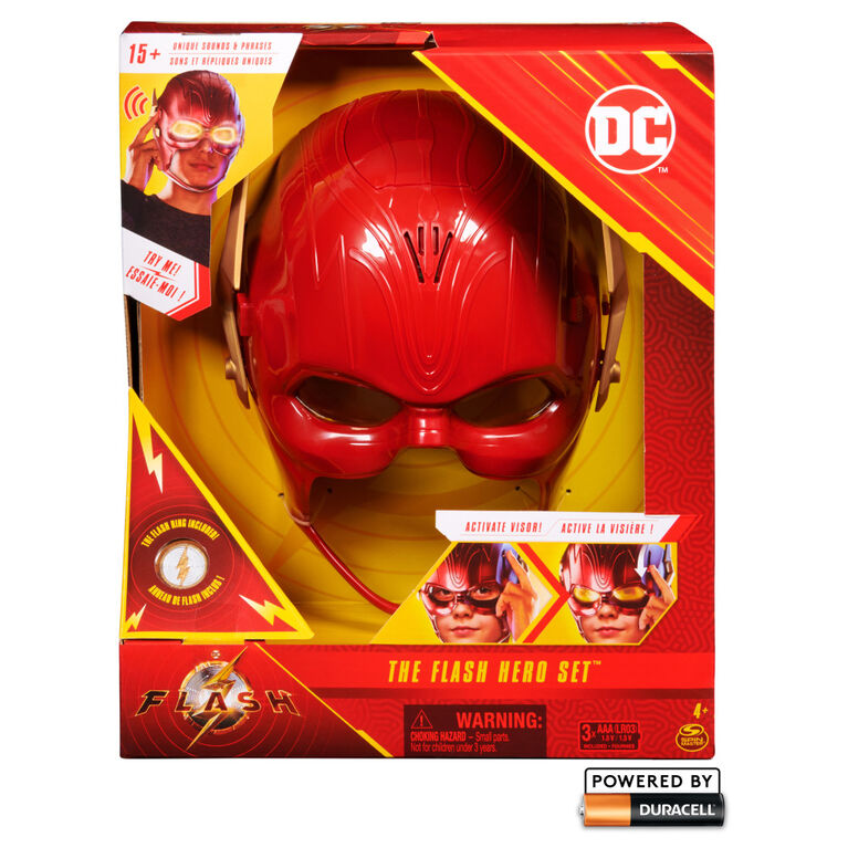 DC Comics, The Flash Hero Set, Iconic Mask with Visor and Ring, 15 ...