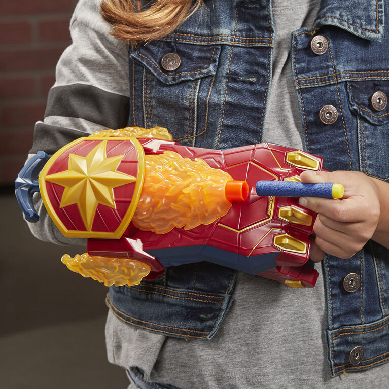 NERF Power Moves Marvel Avengers Captain Marvel Photon Blast Gauntlet ...