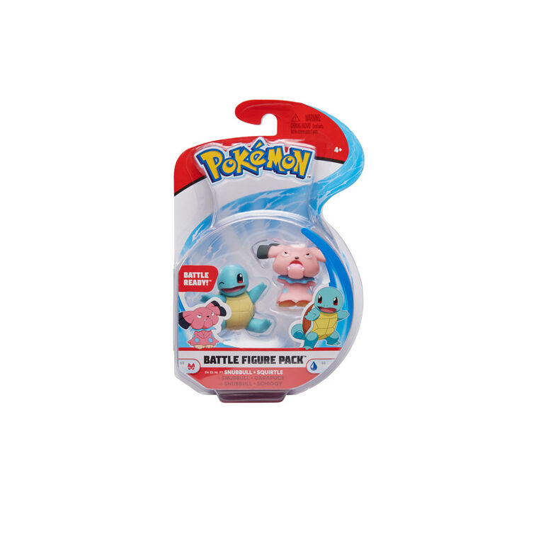 Pokémon 2" Figure Battle Figure Pack, 2-Pack - Snubbull and Squirtle #2 ...