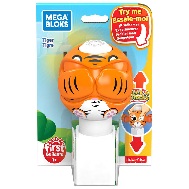 Mega Bloks Peek A Blocks Tiger | Toys R Us Canada