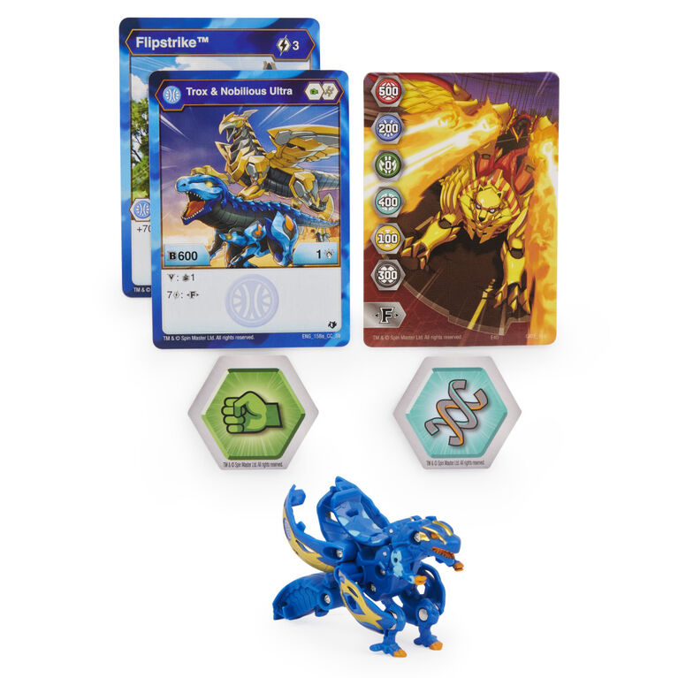 Bakugan Ultra, Fused Trox x Nobilious, 3-inch Tall Armored Alliance Collectible Action Figure ...
