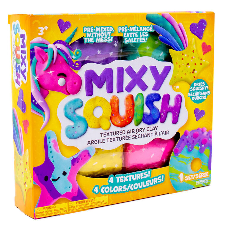 Mixy Squish Textured Air Dry Clay Pastel Pack | Toys R Us Canada