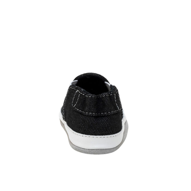 Robeez - Soft Soles - Liam Denim - Black 0-6 months