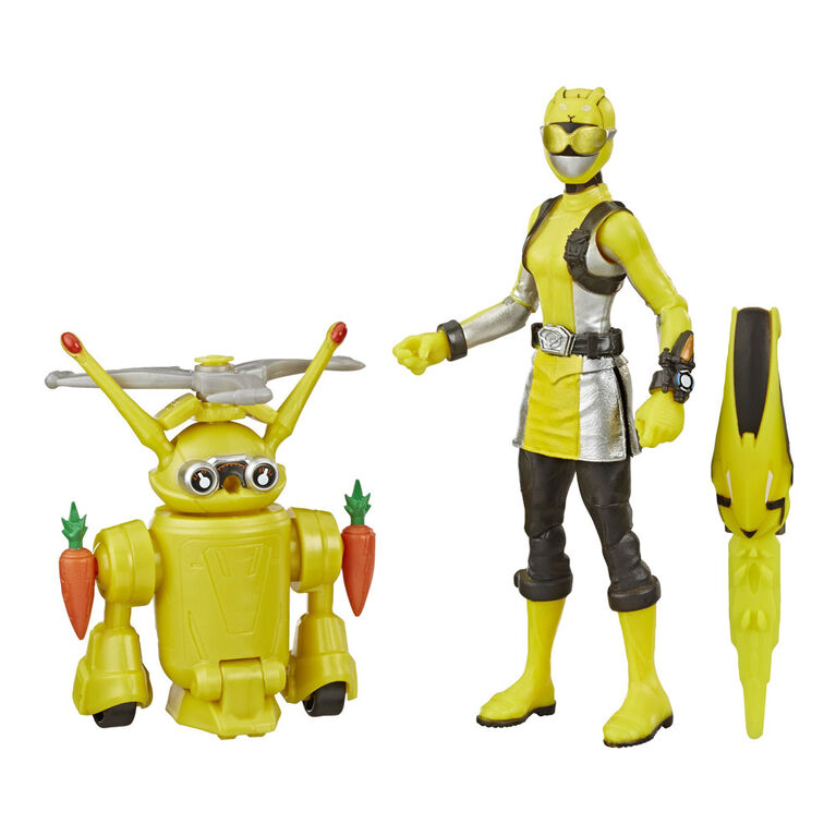 Power Rangers Beast Morphers Yellow Ranger and Morphin Jax Beast Bot ...