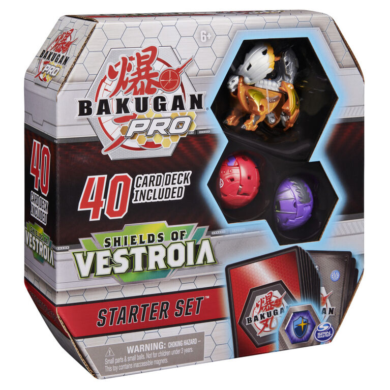 Bakugan Pro, Shields of Vestroia Starter Set with Hydorous Ultra, 2 Bakugan and Collectible ...