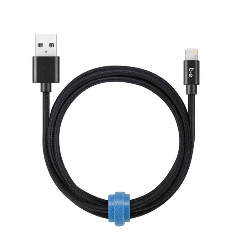 Blu Element Braided Lightning to USB Cable 4ft Black | Toys R Us Canada