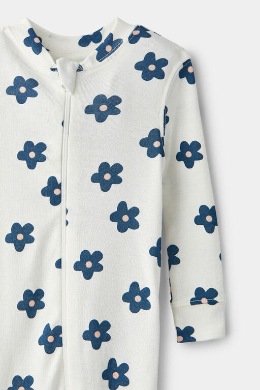 RISE Little Earthling Everyday Sleeper White Floral | Babies R Us Canada