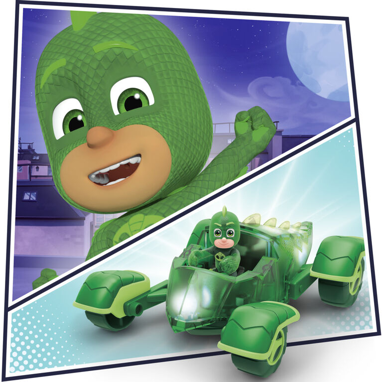PJ Masks Gekko Car Light-Up Racer with Gekko Action Figure | Toys R Us ...