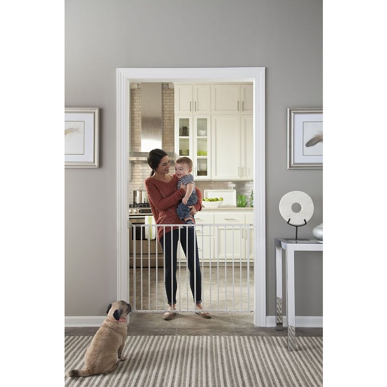 Storkcraft Easy Walk Thru Metal Safety Gate - White. | Babies R Us Canada