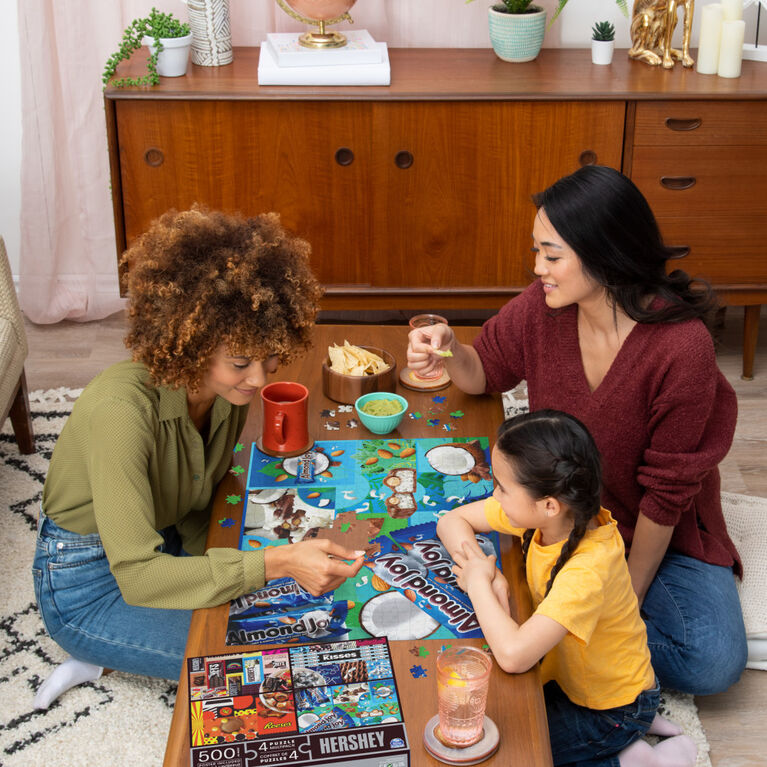 Hershey's, 4 Puzzle Multipack, 500 Pieces Combine to Form Mega Puzzle ...