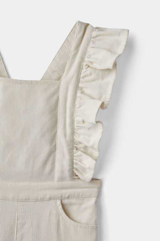 Ruffled Overall White 5-6Y | Babies R Us Canada