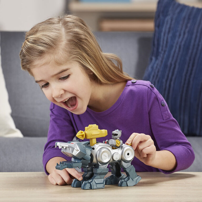 Playskool Heroes Power Rangers Silver Ranger and Wolf Zord 2-pack ...