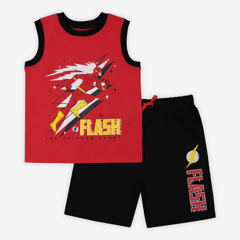 WB Heros 2 Piece Tank Top Short Set Red | Babies R Us Canada