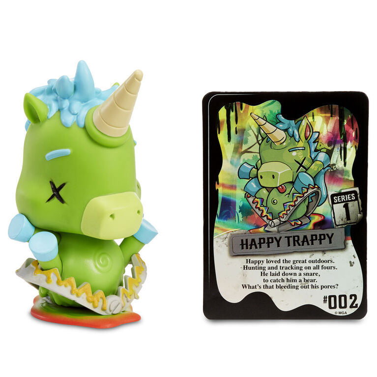 R.I.P. Rainbows in Pieces Gnarly, Messed Up Unicorn Character Happy ...