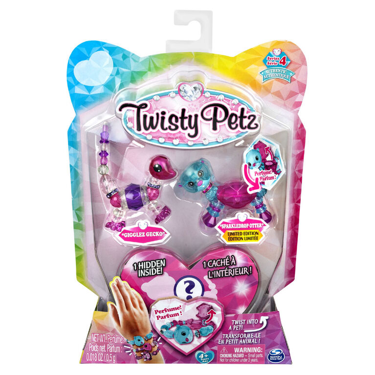 Twisty Petz, Series 4 3-Pack, Gigglez Gecko, Sparkledrop Otter and ...