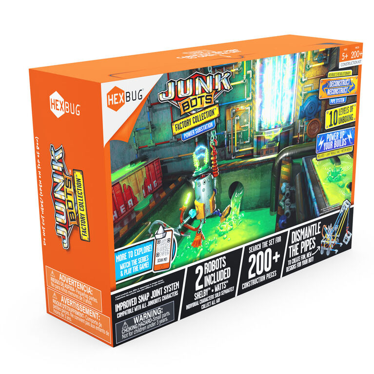 Petit Habitat Usine Junkbots, Poste Électrique, Hexbug | Toys R Us Canada
