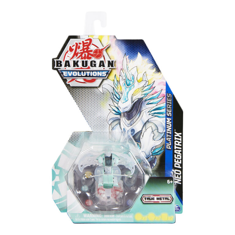 Bakugan Evolutions, Neo Pegatrix, Platinum Series True Metal Bakugan, 2 ...