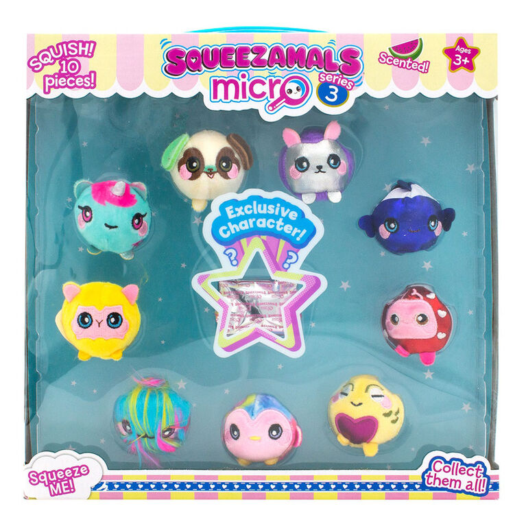 Squeezamals Micro 10 Pack | Toys R Us Canada