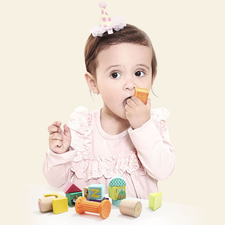 Mima Toys - Animal Squeeze And Wooden Blocks | Toys R Us Canada