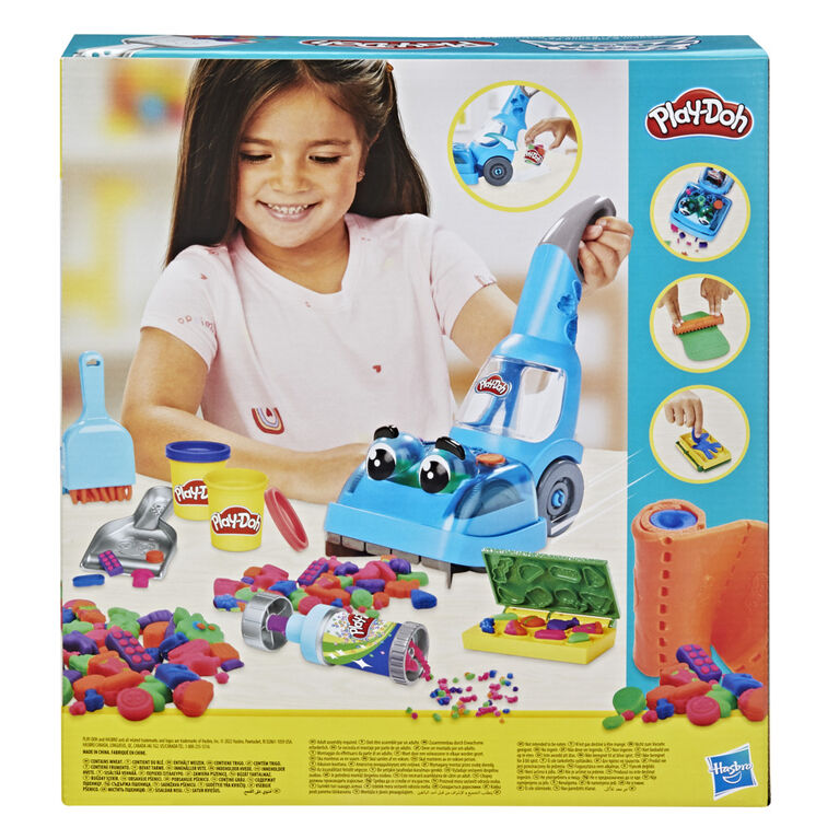 Play-Doh Zoom Zoom Vacuum and Cleanup Toy with 5 Cans of Modeling ...