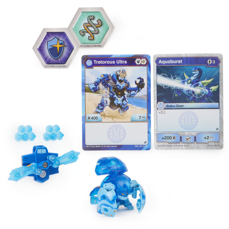 Bakugan Ultra, Tretorous with Transforming Baku-Gear, Armored Alliance 3-inch Tall Collectible ...