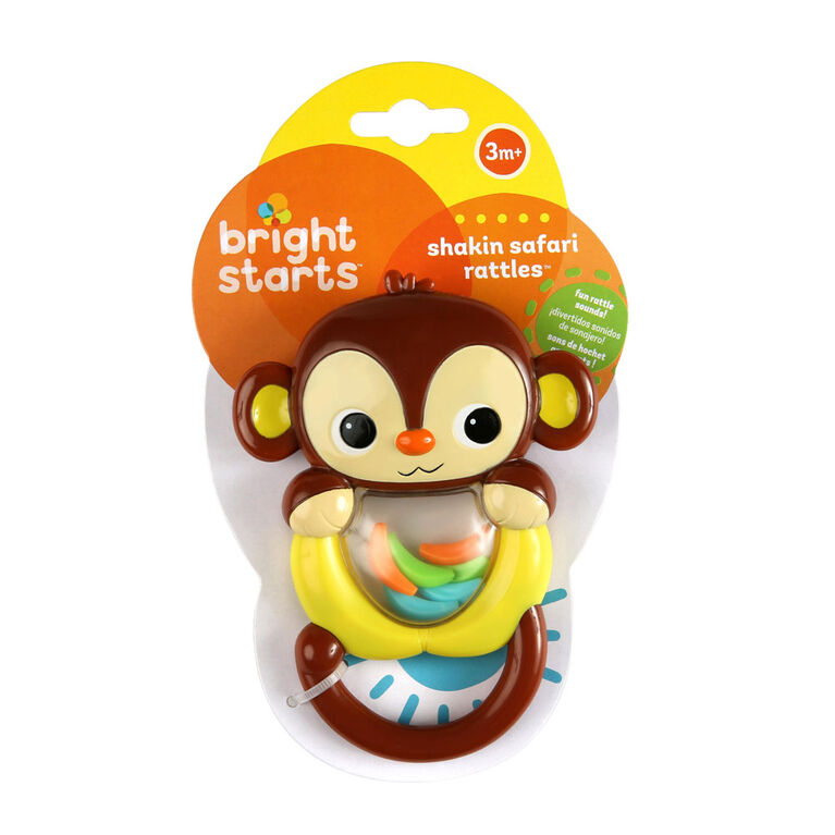 Bright Starts Shakin Safari Rattles - Monkey | Babies R Us Canada