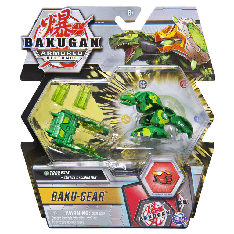 Bakugan Ultra, Trox with Transforming Baku-Gear, Armored Alliance 3-inch Tall Collectible Action ...