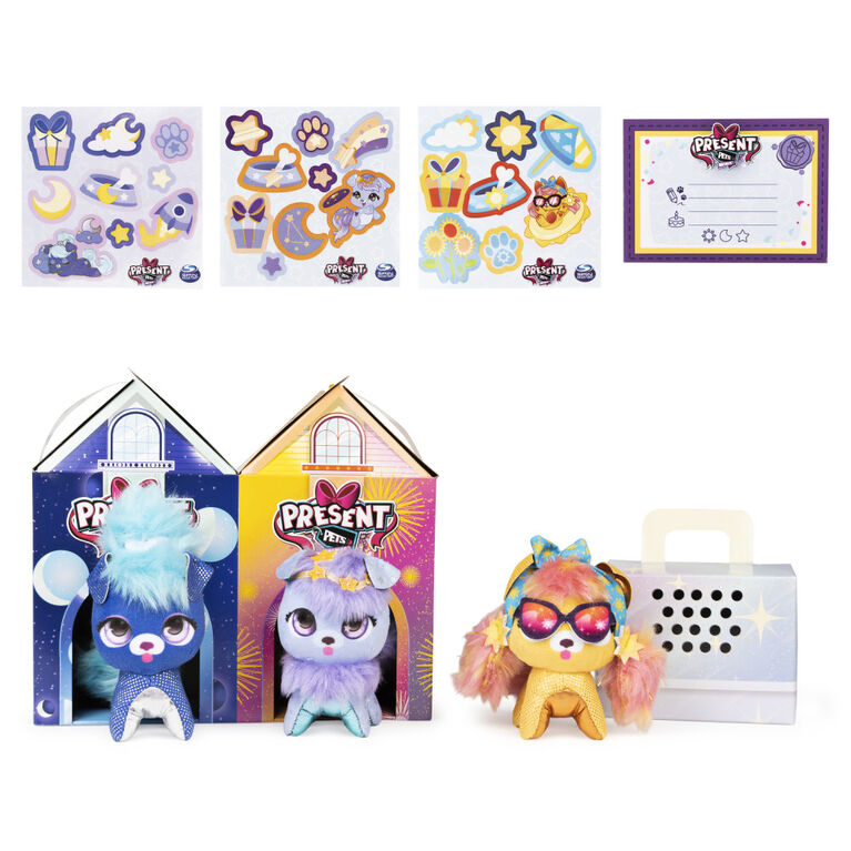 Present Pets Minis, Galaxy Trio 3-Pack of 3-inch Plush Toys | Toys R Us ...