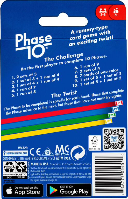 Phase 10 Card Game | Toys R Us Canada