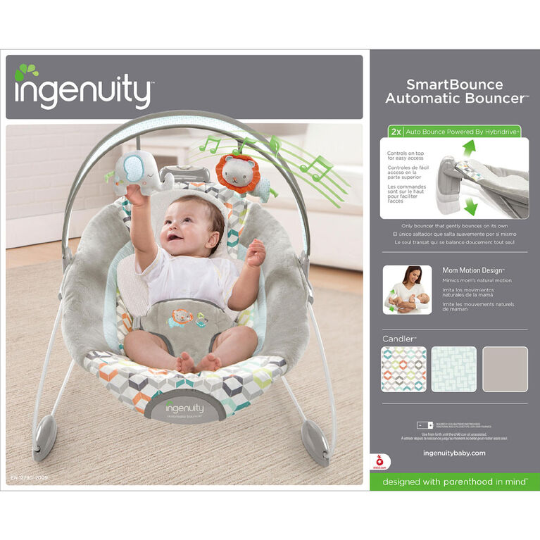 Ingenuity SmartBounce Automatic Bouncer - Candler. | Babies R Us Canada