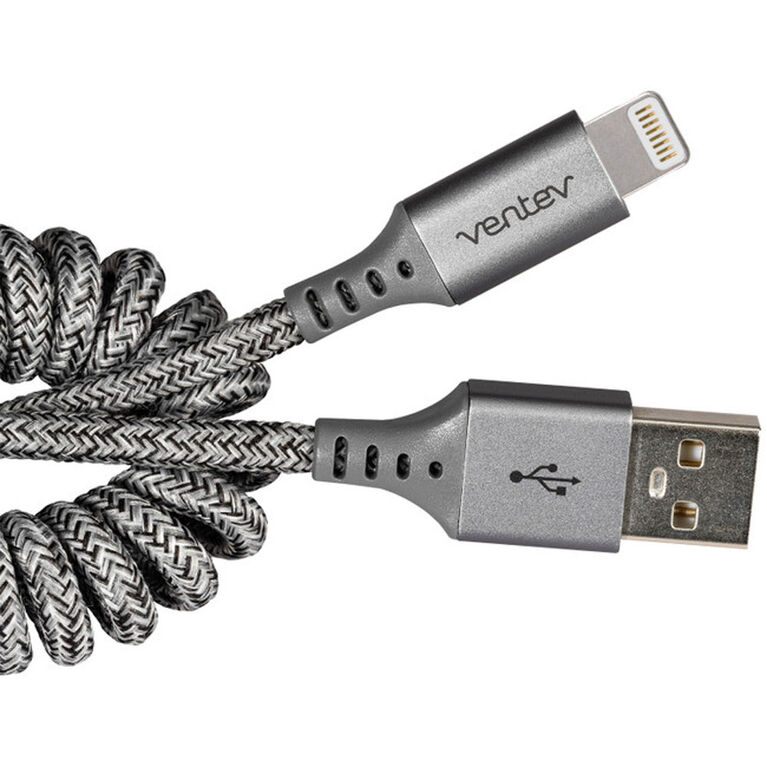 Ventev Helix Textile Lightning Cable 1ft Grey | Toys R Us Canada