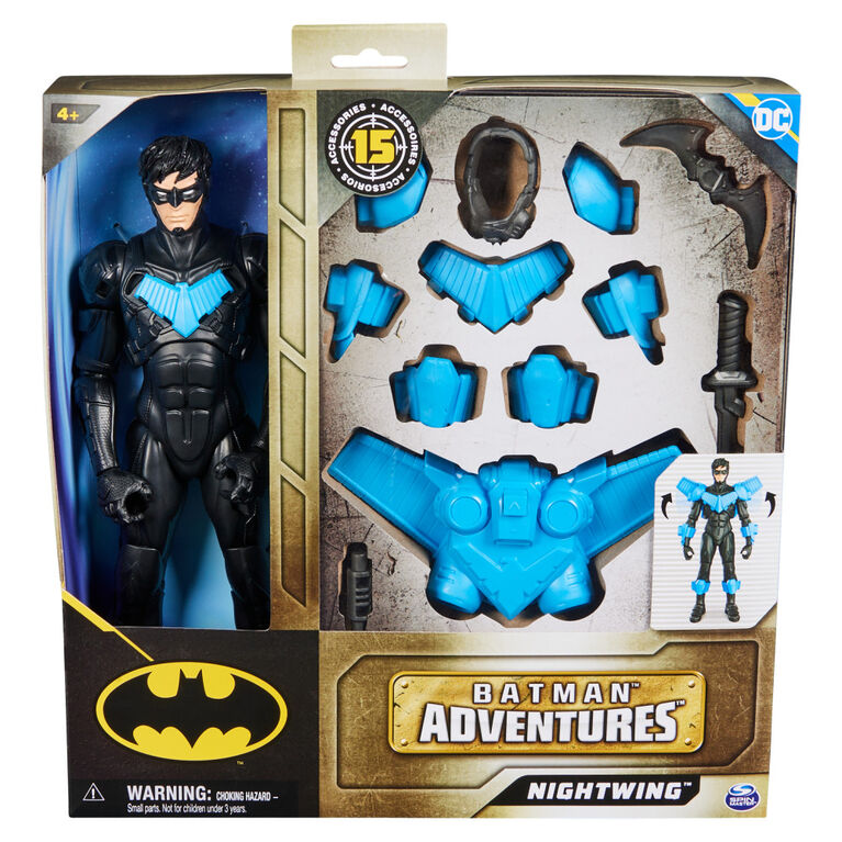 DC Comics, Batman Adventures, Nightwing Action Figure with 15 Armor ...