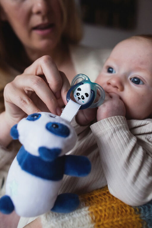 Paci-Snuggie Stuffed Animal with Two Pacifiers, 0-6 months - Panda ...