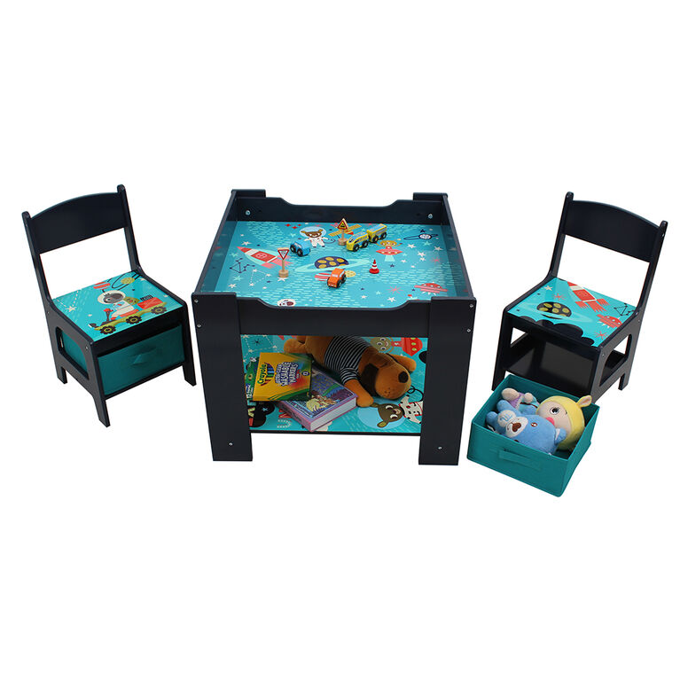 Outer Space Wood Activity Table with 2 Chairs | Toys R Us Canada