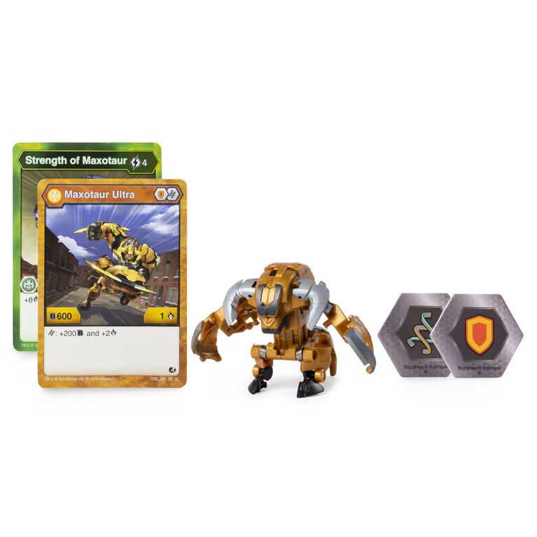 Bakugan Ultra Ball Pack, Aurelus Maxotaur, 3-inch Tall Collectible ...
