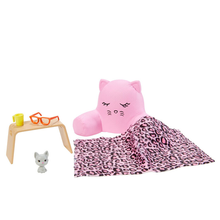 Barbie Accessory Pack, Lounging Theme, with 6 Pieces Including Pet ...