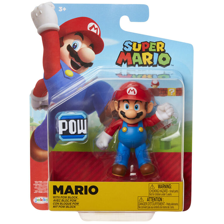 World of Nintendo 4" Figures Wave 18 - Mario with POW Block | Toys R Us ...