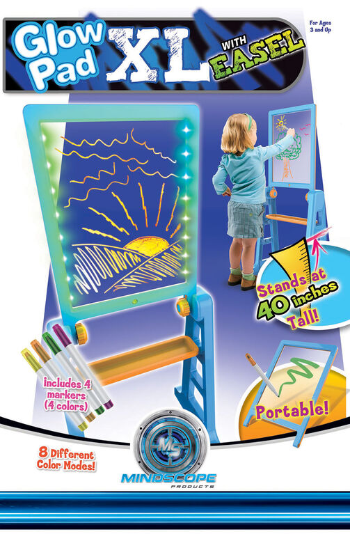 Mindscope Glow Pad XL avec Chevalet Bleu / Orange | Toys R Us Canada